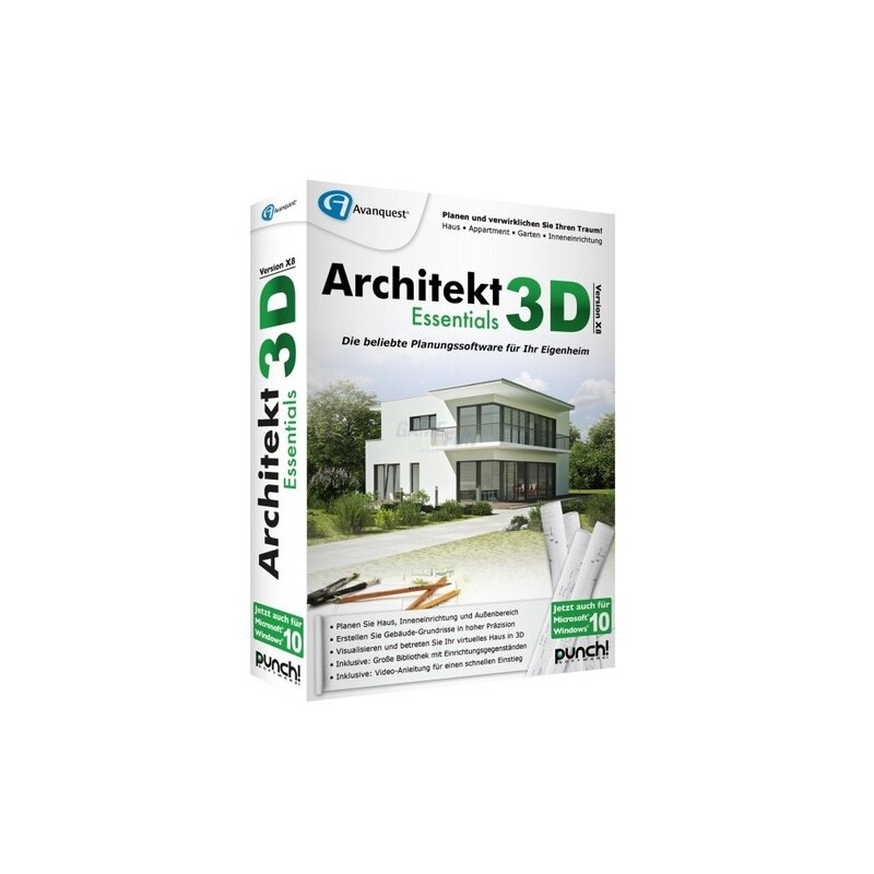 Punch! Software Architekt 3D X8 Essentials 1 PC Vollversion ESD ( Dow