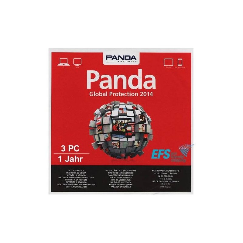 Panda Software Global Protection 2014 3 PCs Vollversion EFS 1 Jahr