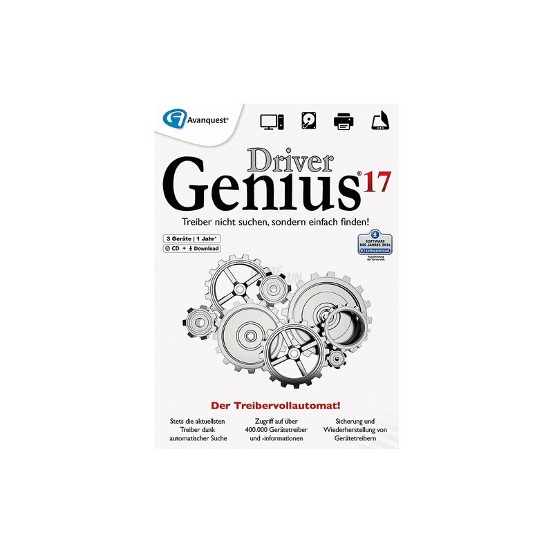 Driver Soft Driver Genius 17 3 PCs Vollversion ESD 1 Jahr ( Download